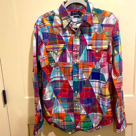 Polo Ralph Lauren | Shirts | Polo Ralph Lauren Western Style Patchwork ...